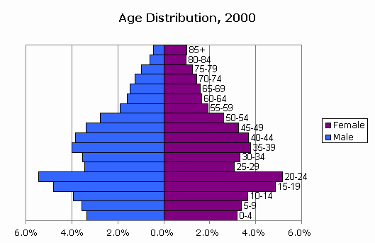 CensusScope -- Population Pyramid and Age Distribution Statistics