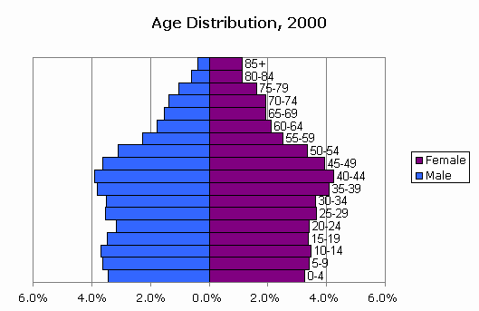 CensusScope -- Population Pyramid and Age Distribution Statistics