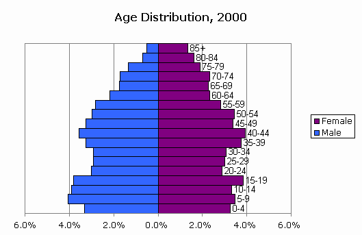 CensusScope -- Population Pyramid and Age Distribution Statistics