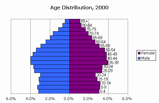 CensusScope -- Population Pyramid and Age Distribution Statistics