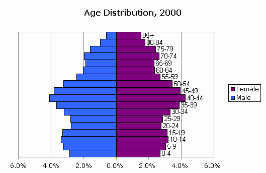 CensusScope -- Population Pyramid and Age Distribution Statistics