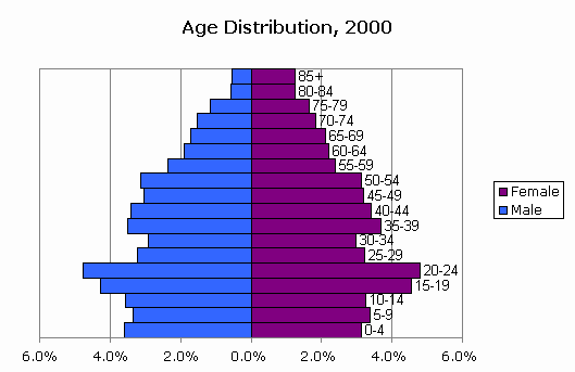 CensusScope -- Population Pyramid and Age Distribution Statistics